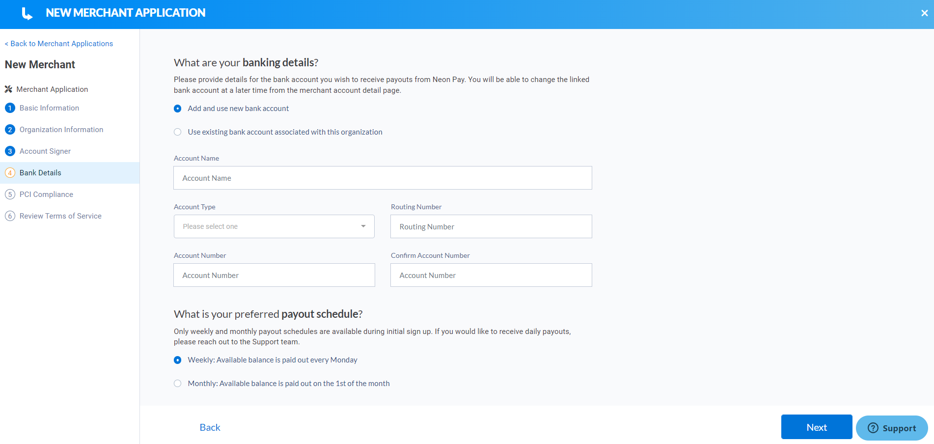 Neon Pay Signup and Merchant Application – Neon One