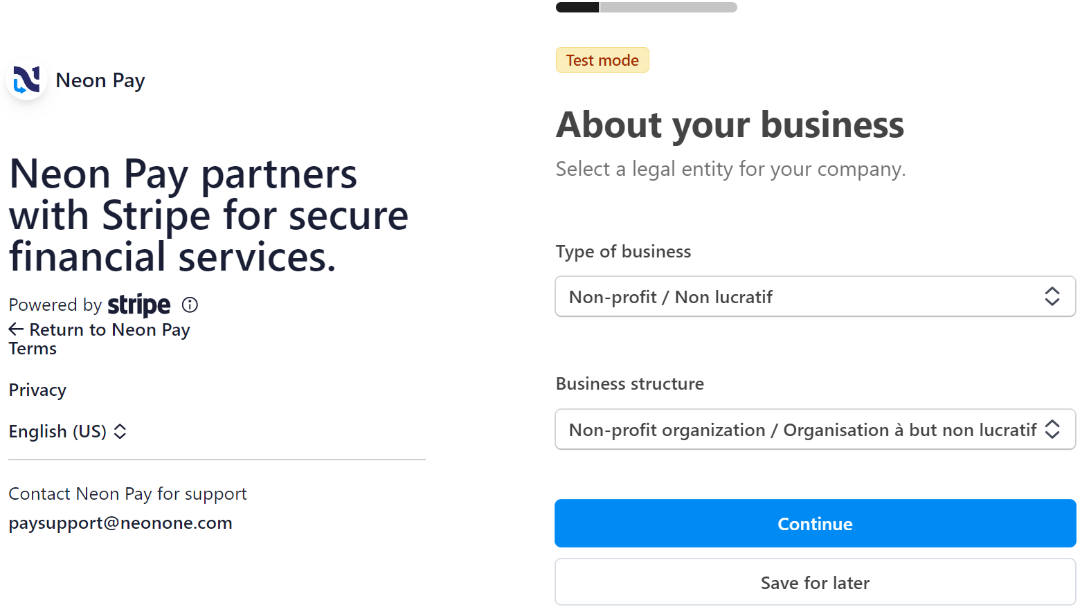 Neon Pay Signup and Merchant Application – Neon One