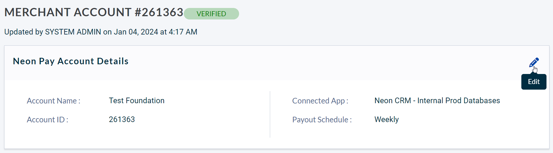 Payouts: How to Reconcile with Neon Pay – Neon One