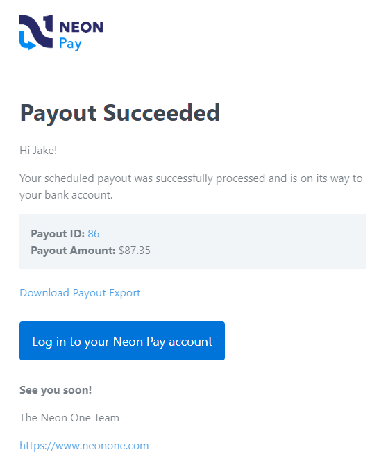 Payouts: How to Reconcile with Neon Pay – Neon One